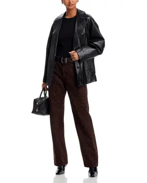 Rag & Bone Shea High-rise Straight-leg Jeans - Leopard