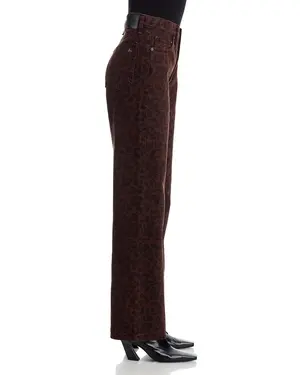 Rag & Bone Shea High-rise Straight-leg Jeans - Leopard