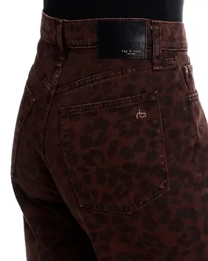 Rag & Bone Shea High-rise Straight-leg Jeans - Leopard