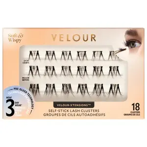 VELOUR Xtension Self-stick Lash Clusters - Soft & Wispy