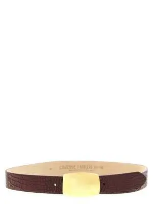 L'Agence Milou Leather Belt - Red