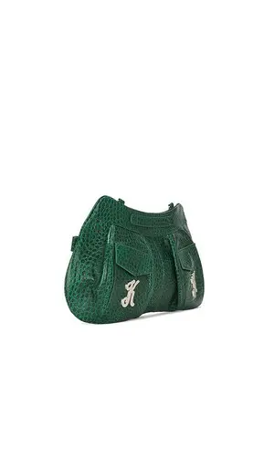 KIM SHUI Croc-embossed Shoulder Bag
