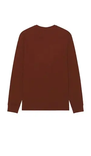 Vince Jersey Pocket Crewneck Tee In Brown - Copperhead