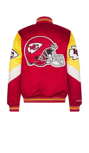 Mitchell & Ness Nfl Chiefs Throw It Back Heavyweight Satin Jacket