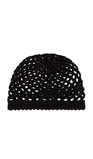 LOVERS AND FRIENDS Dionne Crochet Hat - Black