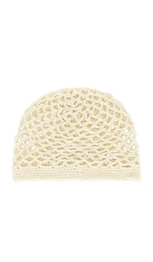 LOVERS AND FRIENDS Dionne Crochet Hat - Cream
