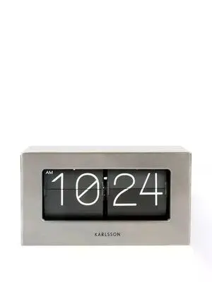 KARLSSON Flip Clock - Silver