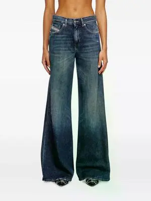 DIESEL® D-akemi Wide Leg Jeans - Blue