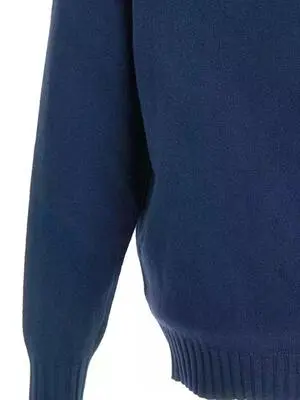 FILIPPO DE LAURENTIIS Ribbed Crew Neck Sweater - Blue