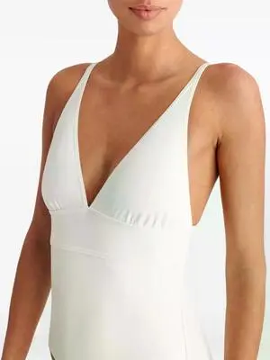 ERES Larcin V-neck Swimsuit - White