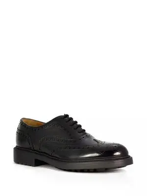 DOUCAL'S Brogue Lace-up Shoes - Black