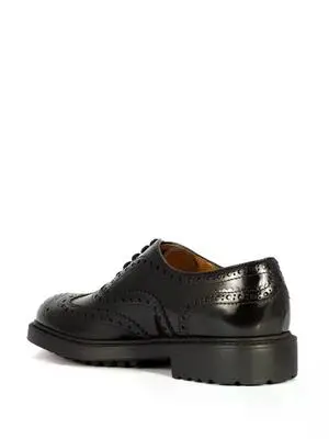 DOUCAL'S Brogue Lace-up Shoes - Black