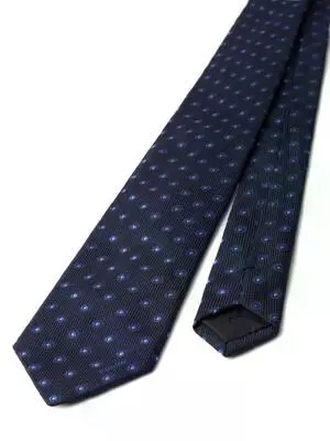 Prada Dot-pattern Silk Neck Tie
