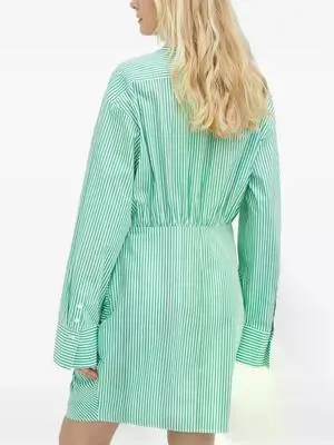 HERSKIND Striped Gathered Mini Dress