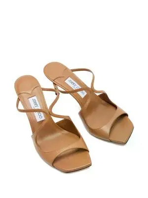 JIMMY CHOO 75mm Anise Sandals - Brown