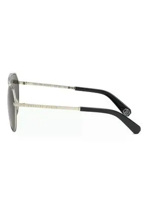Philipp Plein Pilot-frame Sunglasses - Silver