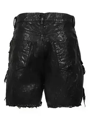 Rick Owens Ripped Detailing Thigh-length Shorts