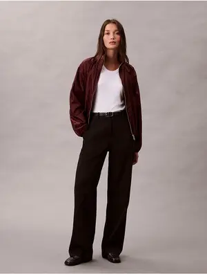 Calvin Klein Allover Monogram Windbreaker Jacket - Merlot