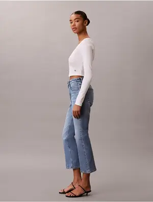 Calvin Klein High-rise Cropped Flare Jeans - Irving