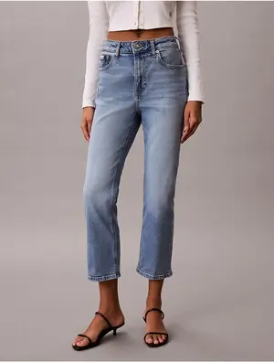 Calvin Klein High-rise Cropped Flare Jeans - Irving