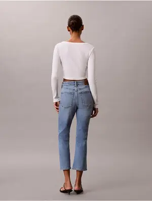 Calvin Klein High-rise Cropped Flare Jeans - Irving