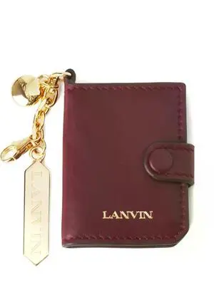 LANVIN Leather Keyring Cardholder - Red
