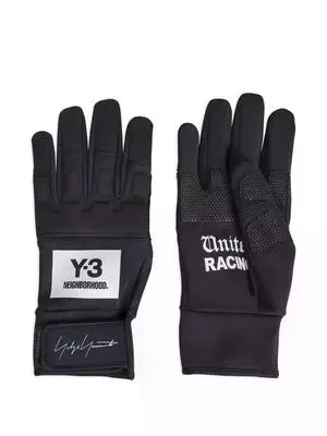 Y3 X Neighborhood Gloves - Black