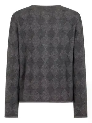 Emporio Armani Diamond-pattern Button Cardigan