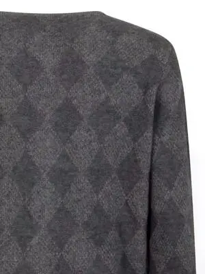 Emporio Armani Diamond-pattern Button Cardigan