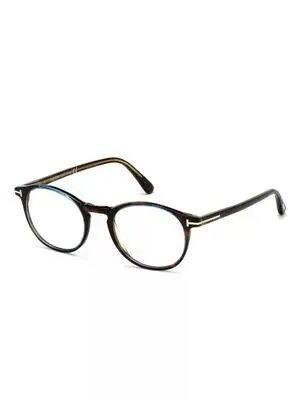 TOM FORD Round-frame Glasses - Brown