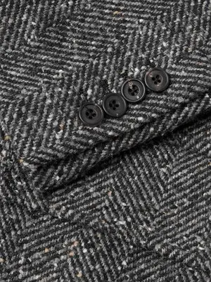 Rubinacci Double-breasted Belted Virgin Wool And Cashmere-blend Coat