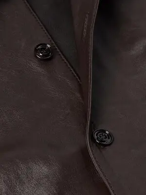 Our Legacy Welding Leather Shirt - Brown