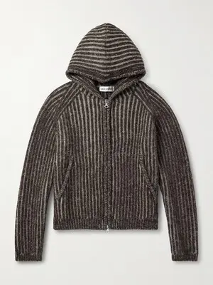 Our Legacy Level Ribbed Wool Hooded Jacket