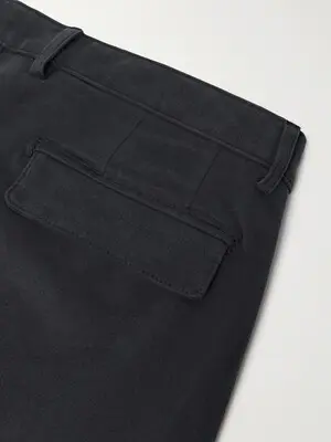Massimo Alba Straight-leg Stretch-cotton Gabardine Trousers - Gray