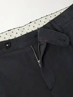 Massimo Alba Straight-leg Stretch-cotton Gabardine Trousers - Gray