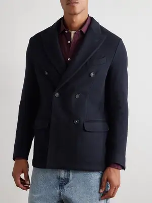 Massimo Alba Brando Double-breasted Cashmere Blazer