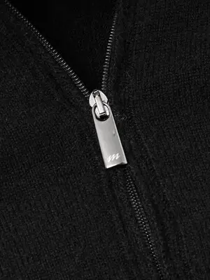 Massimo Alba Lima Cashmere Half-zip Sweater - Black