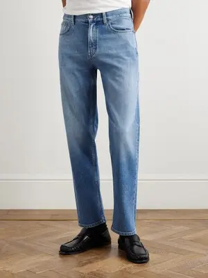 Zegna Roccia Straight-leg Stretch Jeans - Blue