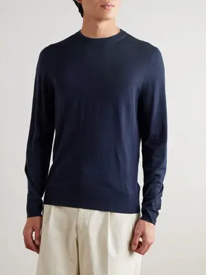 Canali Wool Sweater - Blue