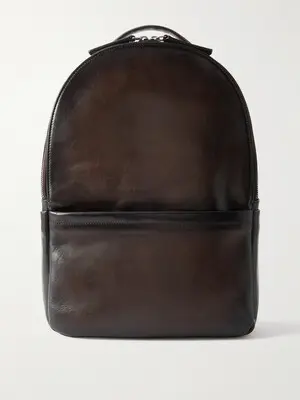 Officine Creative Quentin 20 Leather Backpack - Brown