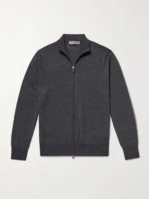 Canali Zip Up Cardigans For Men