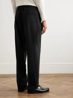 Altea Straight-leg Pleated Wool-blend Trousers