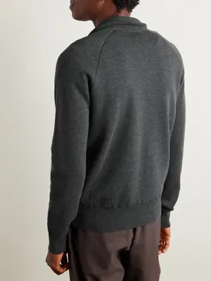 PIACENZA CASHMERE 1733 Slim-fit Virgin Wool Zip-up Cardigan
