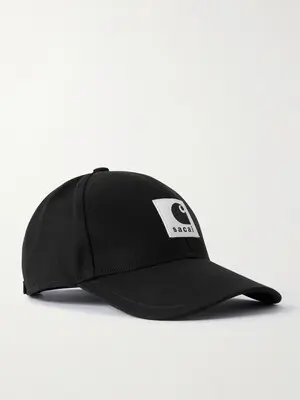 Sacai X Carhartt Wip Logo Baseball Cap - Black