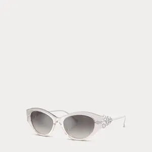 Ralph Lauren Western Cat-eye Sunglasses - Transparent Grey Pink