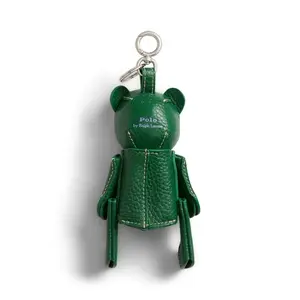 Ralph Lauren Polo Bear Leather Bag Charm - Juniper