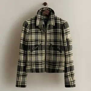Ralph Lauren Plaid Wool Zip Jacket