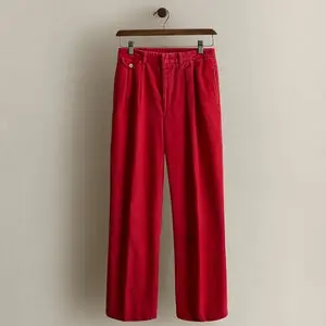 Women's Red Corduroy Pants