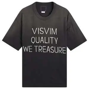 Visvim Jumbo T-shirt Dmgd - Black