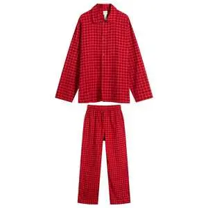 Calvin Klein Flannel Pyjama Set - Red